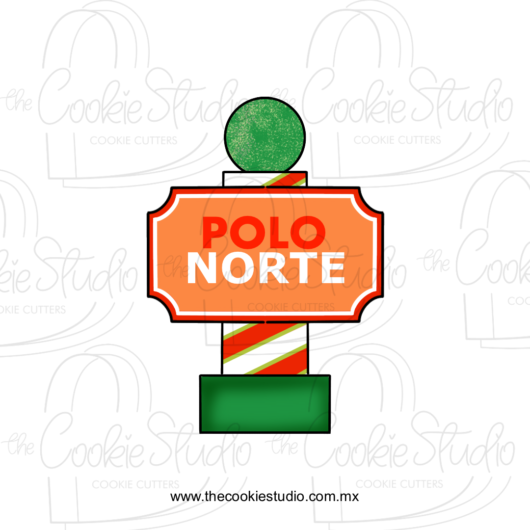 Cortador de Galleta Letrero Polo Norte – Thecookiestudio
