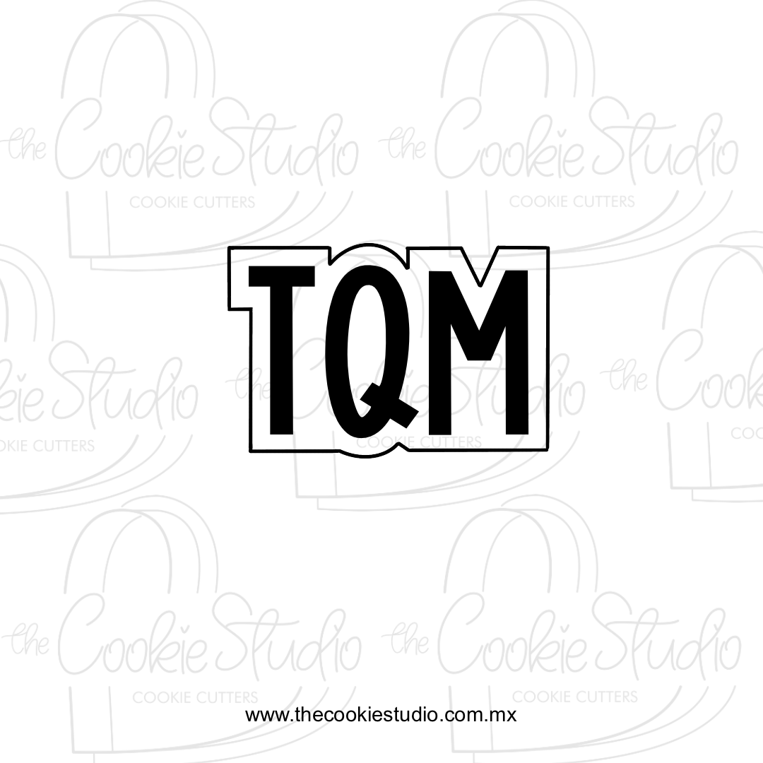 Cortador de Galleta Placa TQM – Thecookiestudio
